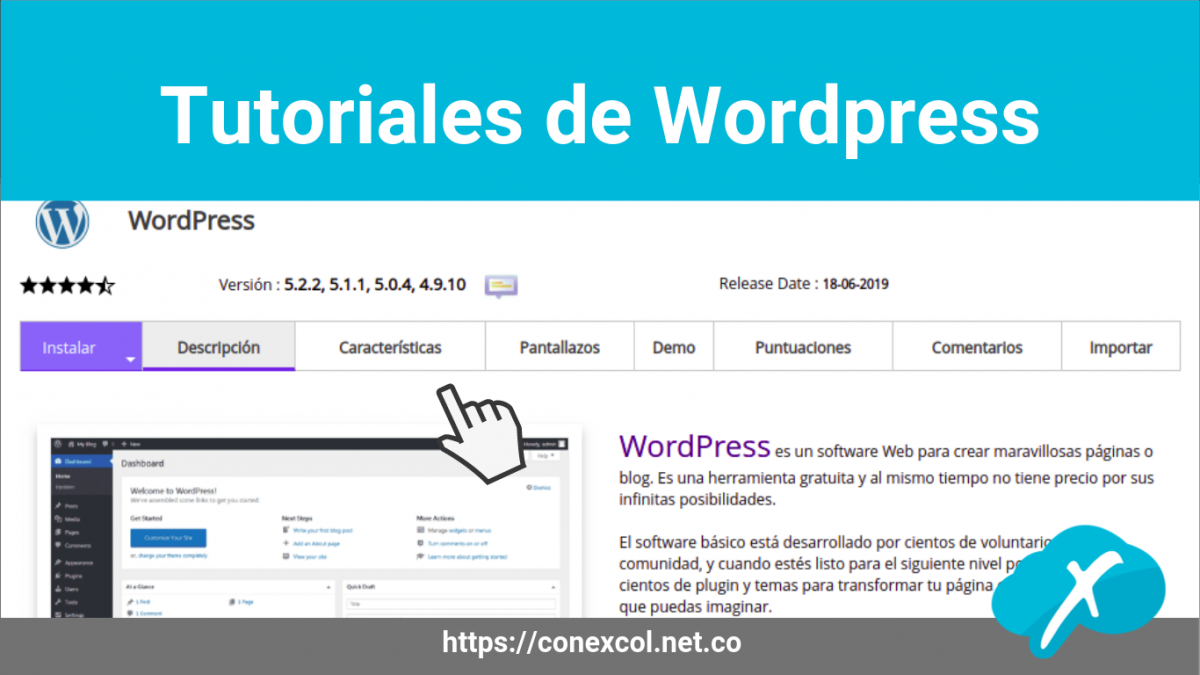 Tutoriales de Wordpress | Conexcol Cloud Colombia